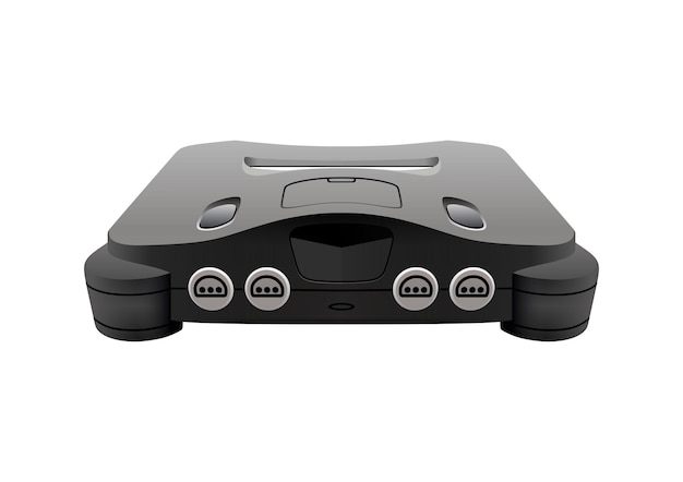 Sleek and Powerful Retro Gaming Console with Multiple Controllers ...