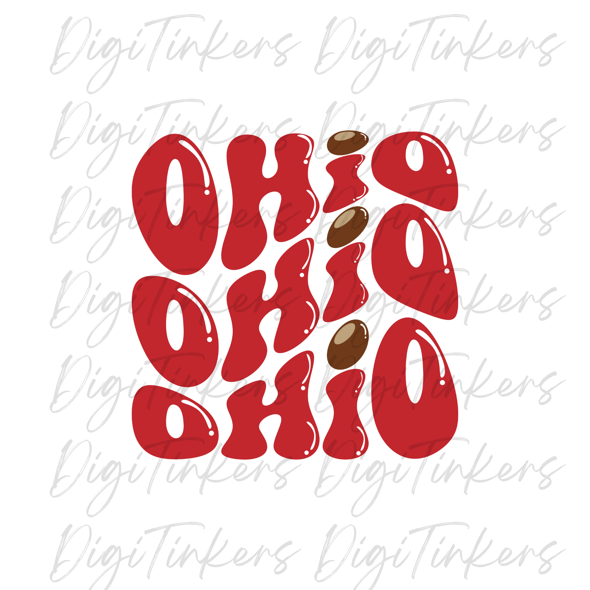 Retro Wavy State of Ohio, Gift for Her T Shirt, Buckeye Nut State ...