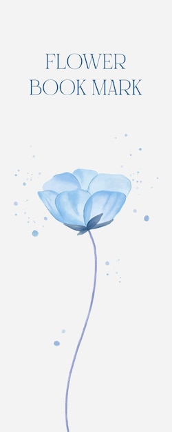 Delicate Blue Flower Bookmark for Peaceful Reading | Jiffy Designs