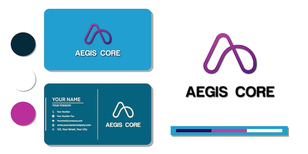 Vibrant Aegis Core Brand Identity with Stylized Logo | Jiffy Designs