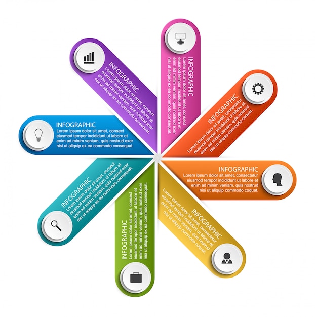 Vibrant Infographic Wheel with Diverse Data Visualizations | Jiffy Designs