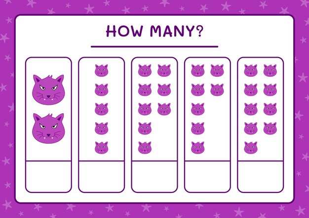 Count the Adorable Purple Cats on the Grid | Jiffy Designs