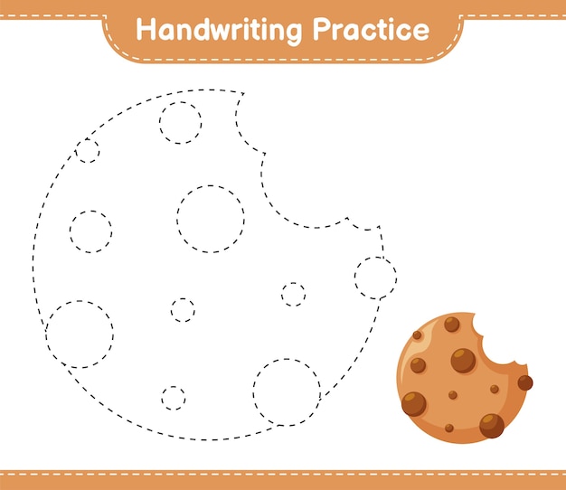 Tracing Dotted Shapes of a Delicious Cookie | Jiffy Designs