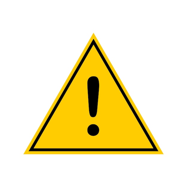 Striking Yellow Caution Sign with Exclamation Symbol | Jiffy Designs