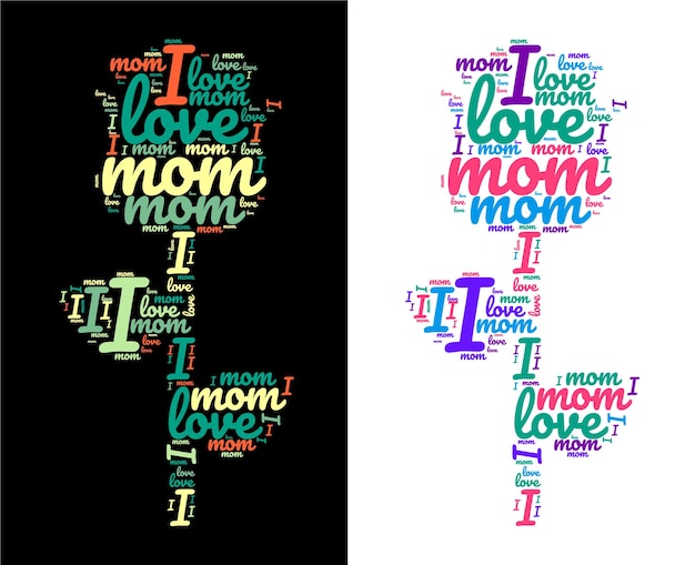 Vibrant Typographic Tribute to Motherly Love | Jiffy Designs