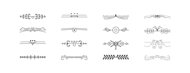 Elegant Decorative Dividers and Ornamental Separators Collection ...