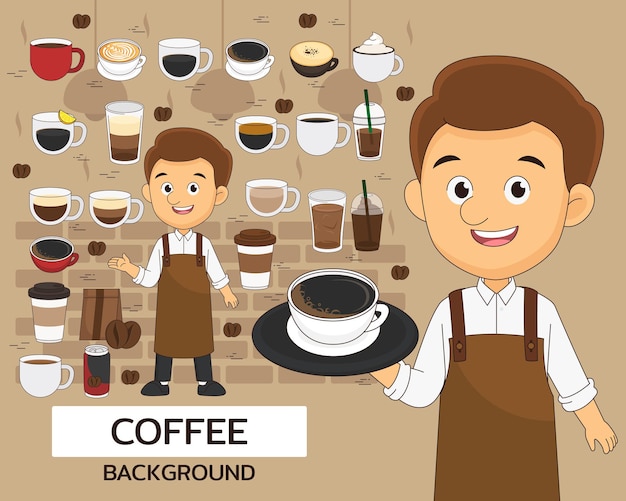 Vibrant Coffee Illustrations and Barista Figures | Jiffy Designs