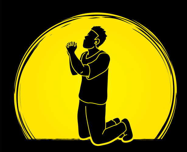 Praise God, Prayer, Christian Praying, Thank You God Graphic Vector ...
