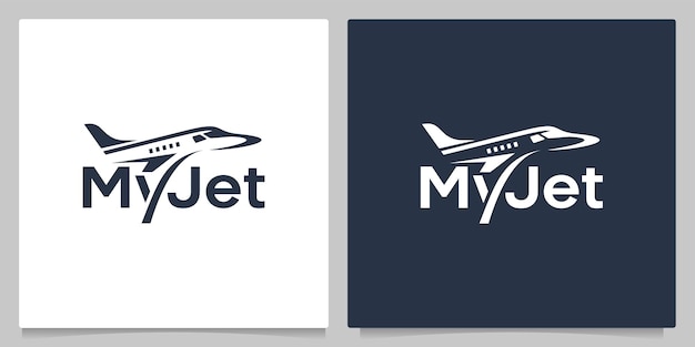 Sleek and Stylish MyJet Airline Logo | Jiffy Designs
