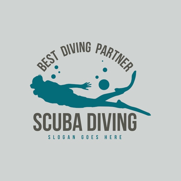 Embrace the Depths: Scuba Diving Partner's Iconic Emblem | Jiffy Designs