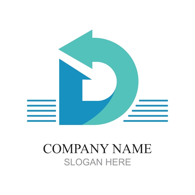 Vibrant Directional Arrow Logo with Minimalist Stripes | Jiffy Designs