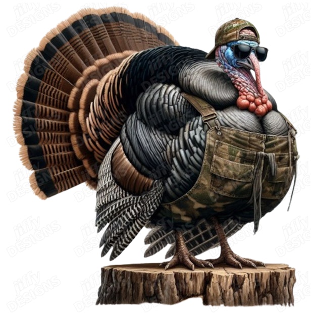 Majestic Turkey Illustration with Vibrant Plumage and Realistic Details ...