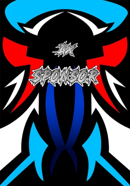 Striking Sponsor Logo with Dynamic Arrows and Star | Jiffy Designs