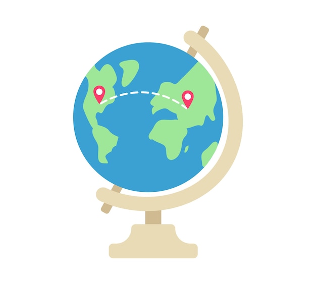 Vibrant World Globe with Pinpoints Showcasing Global Reach | Jiffy Designs
