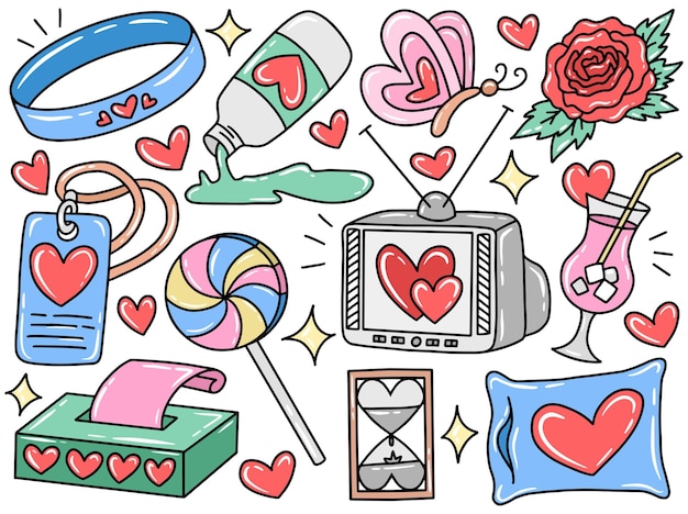 Whimsical Symbols of Love: Hearts, Flowers, and Playful Designs | Jiffy ...
