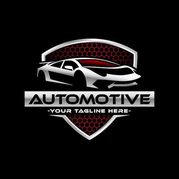 Sleek Automotive Logo with Stylized Sports Car Silhouette | Jiffy Designs