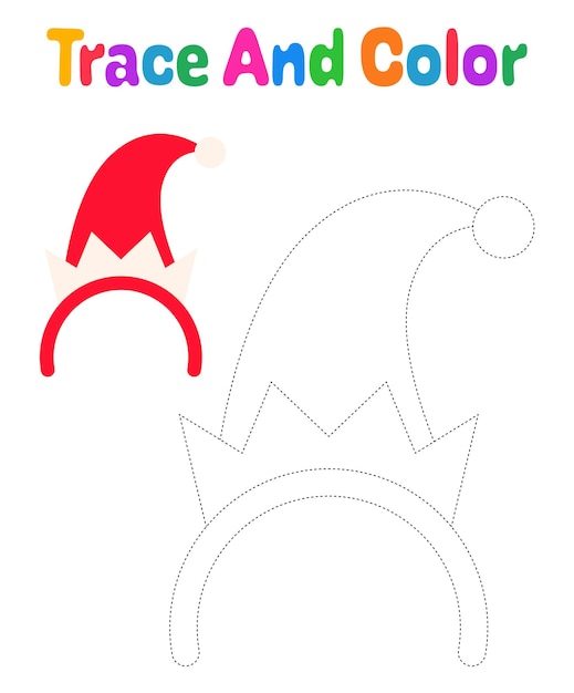 Vibrant Jester's Hat: A Playful Tracing and Coloring Activity | Jiffy ...