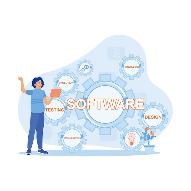 Vibrant Illustration of Software Development Process | Jiffy Designs