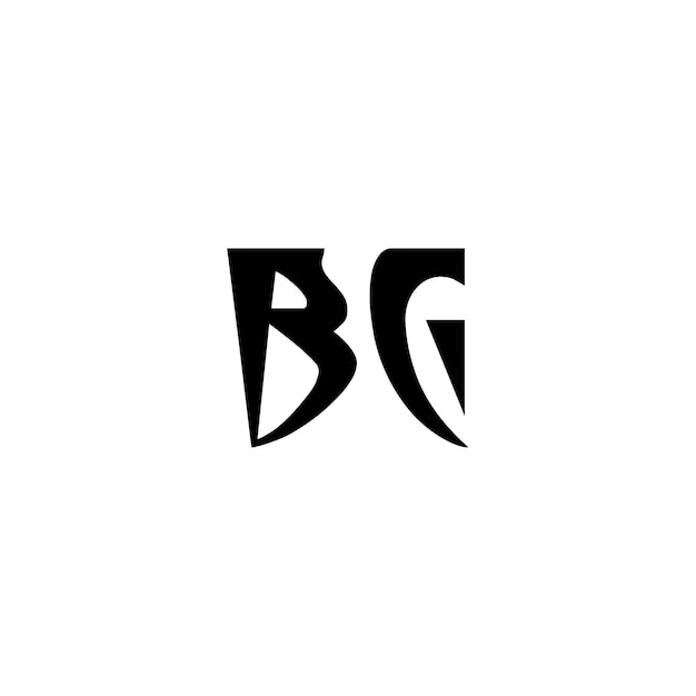 Bold and Geometric BG Monogram Design | Jiffy Designs