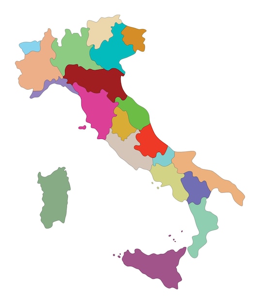 Vibrant Regions of Italy: A Colorful Geographical Mosaic | Jiffy Designs