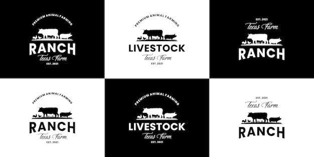 Rustic Ranch and Livestock Farm Branding Logos | Jiffy Designs
