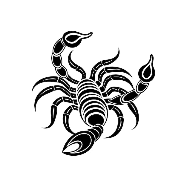 Striking Scorpion Silhouette with Intricate Patterning | Jiffy Designs