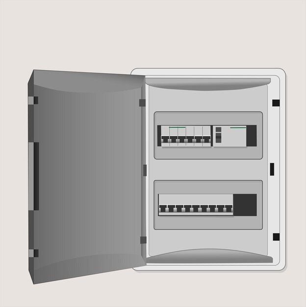 Sleek and Secure Electrical Distribution Panel with Switches | Jiffy ...