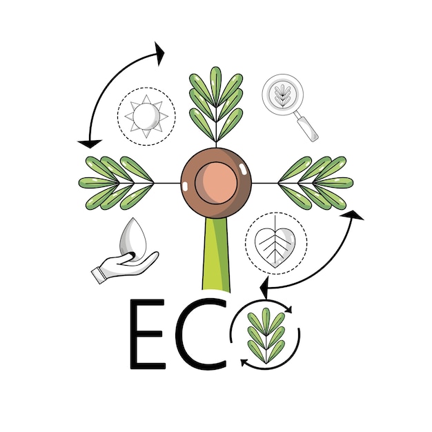 Eco-Friendly Nature-Inspired Emblem with Leaf Motifs | Jiffy Designs