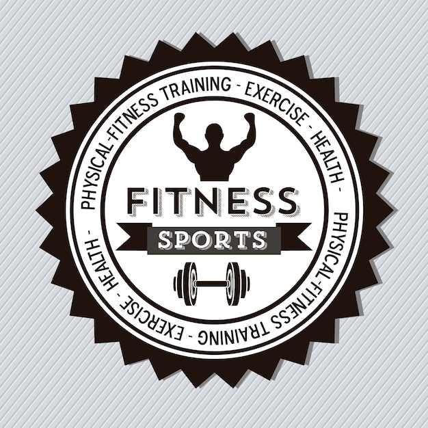 Emblematic Fitness Badge Showcasing Strength and Exercise | Jiffy Designs