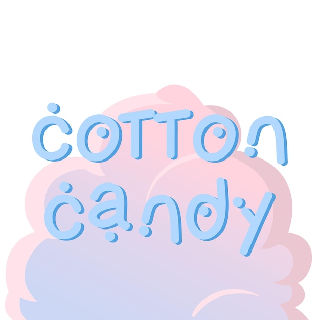 Delightful Cotton Candy Lettering in Pastel Shades | Jiffy Designs