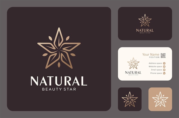 Elegant Star-Shaped Emblem for Natural Beauty Brand | Jiffy Designs