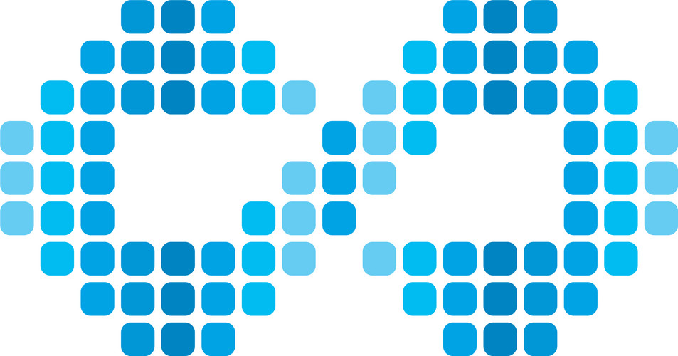 Infinity Dot Logotype Theme Vector Art Illustration | Jiffy Designs