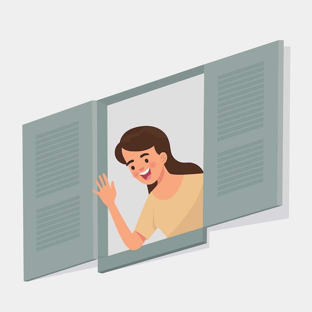 Woman Breaking Through Glass Illustration | Jiffy Designs