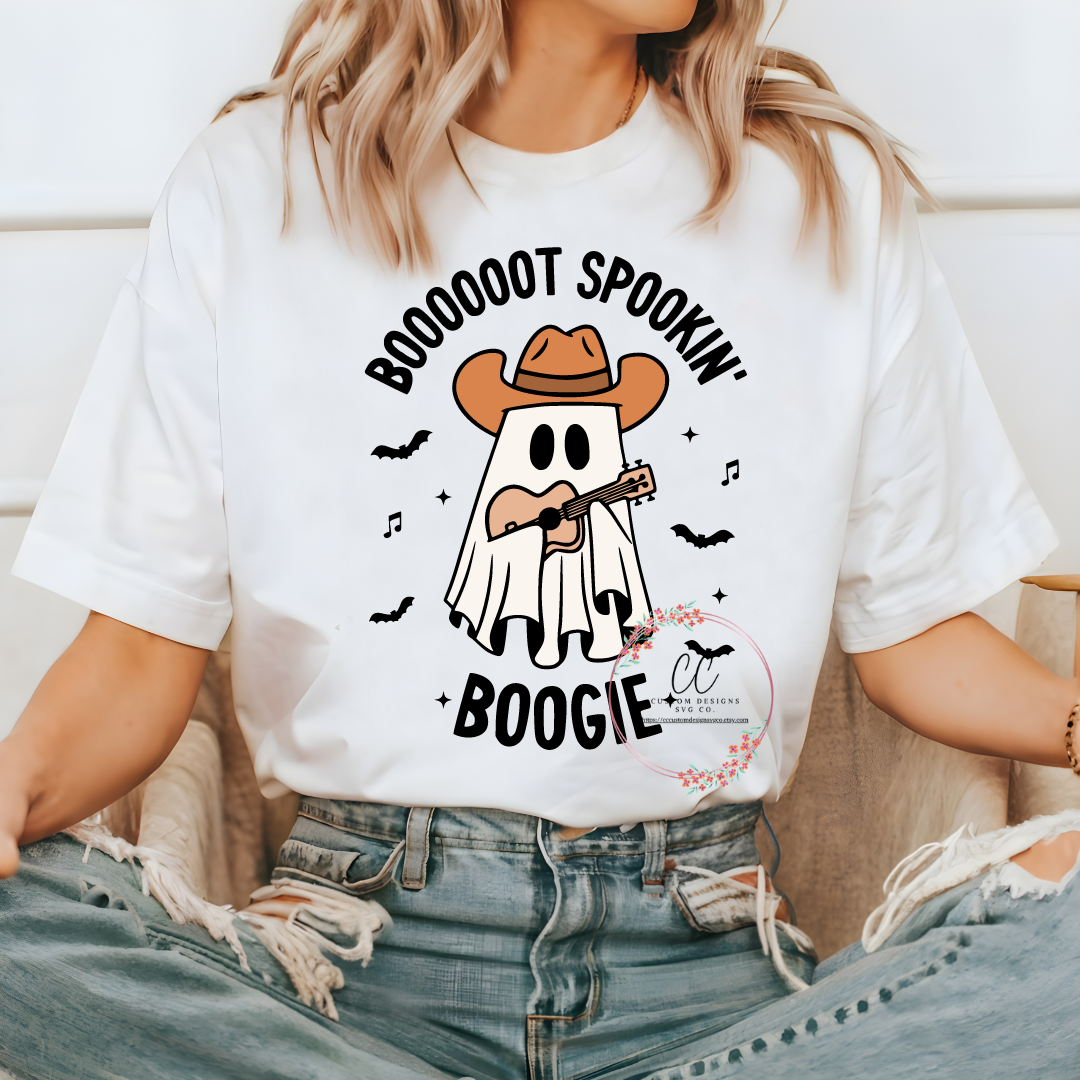 Boot Spookin Boogie Svg, Ghost Svg, Cute Ghost Svg, Spooky Season Svg ...