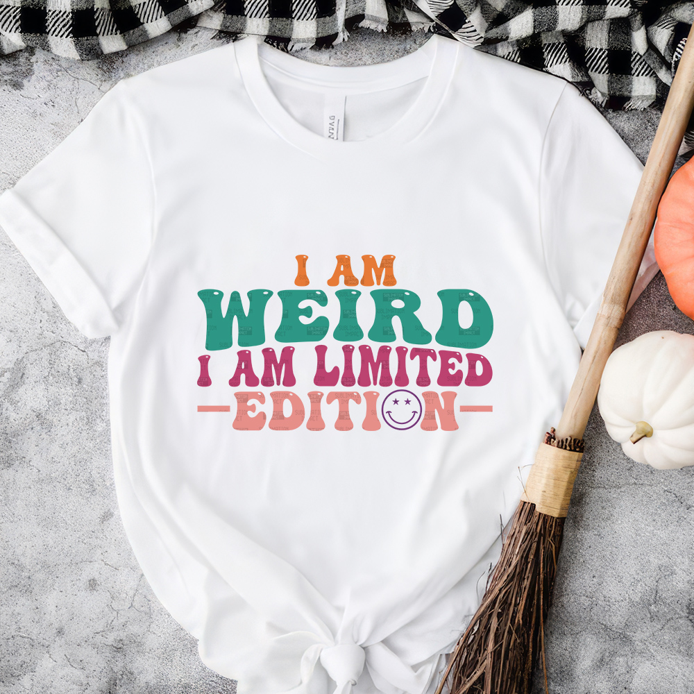 'I Am Weird I Am Limited Edition' Retro-Inspired Typographic Design ...