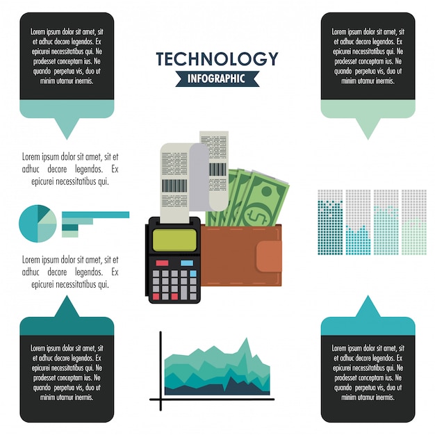 Technology and Finance Infographic with Data Visualizations | Jiffy Designs