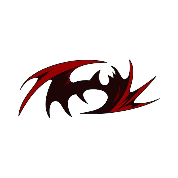 Fierce Crimson Dragon Wing Emblem | Jiffy Designs