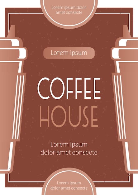 Vintage Coffee House Signage with Elegant Design Elements | Jiffy Designs
