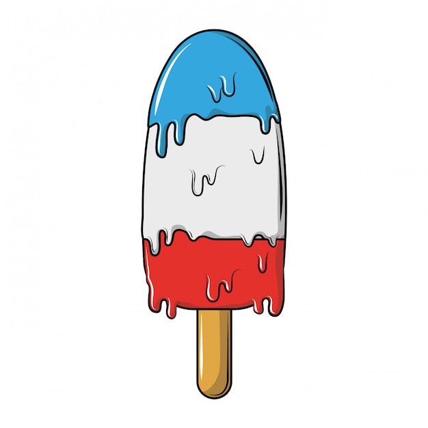 Vibrant Popsicle with Dripping Colors | Jiffy Designs