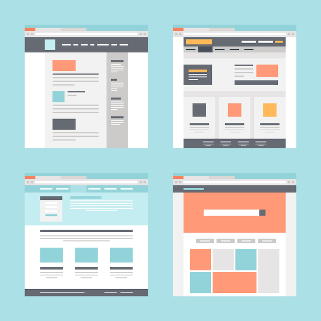 Minimalist Web Page Layouts with Vibrant Color Accents | Jiffy Designs