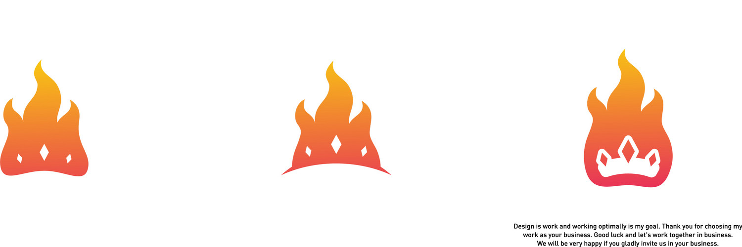 Fire Crown Logo Designs Concept Vector. Flame Crown Logo Template ...