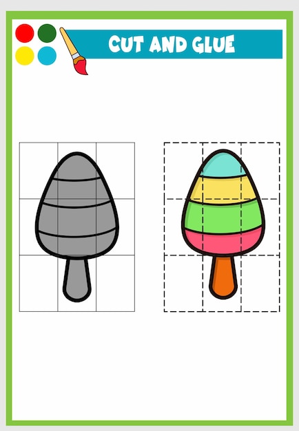 Vibrant Ice Lolly Cut-and-Glue Craft Activity | Jiffy Designs