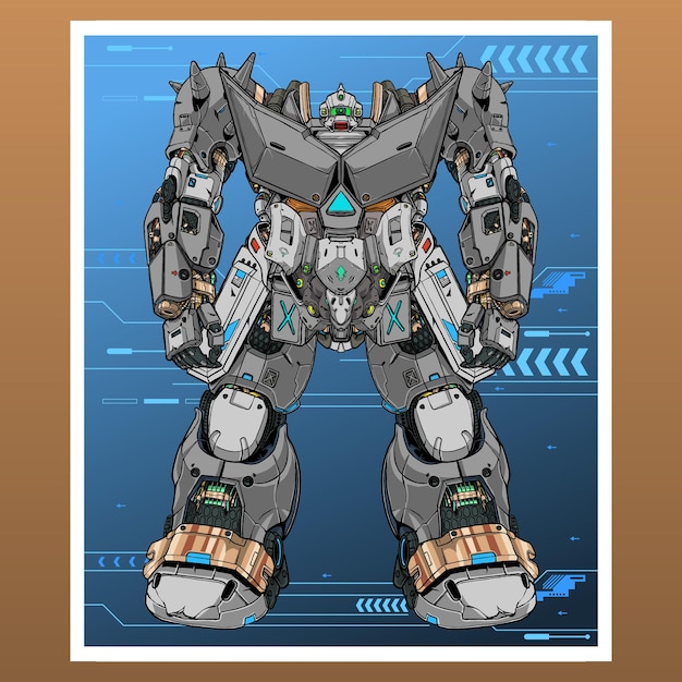 Mighty Mech Guardian: Futuristic Robotic Protector | Jiffy Designs