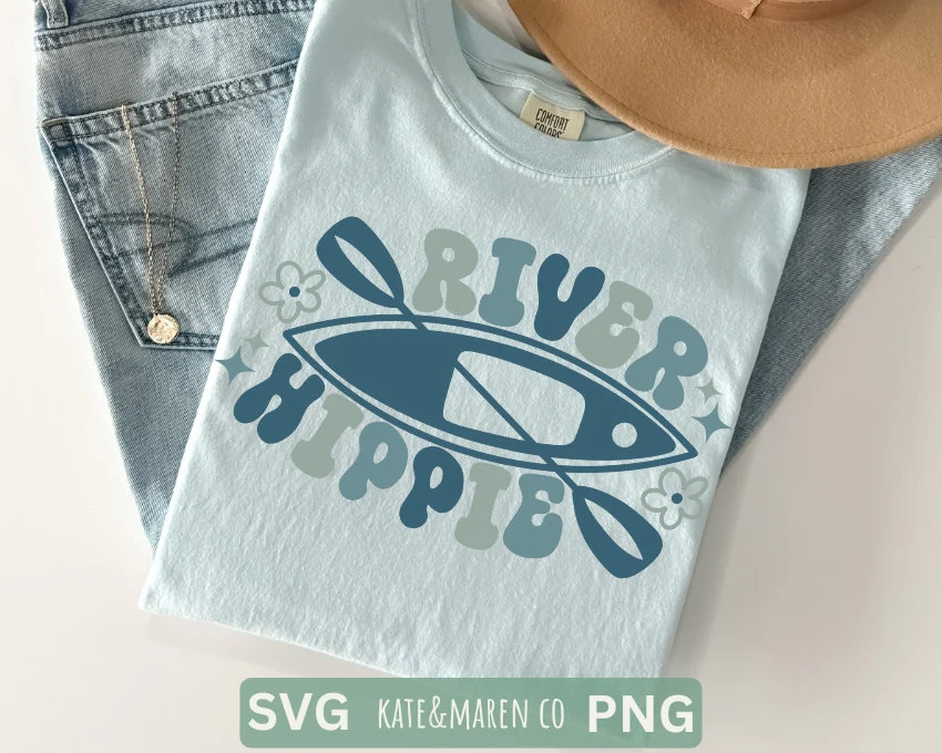 river hippie svg, floating svg, floats well with others svg, kayak svg ...