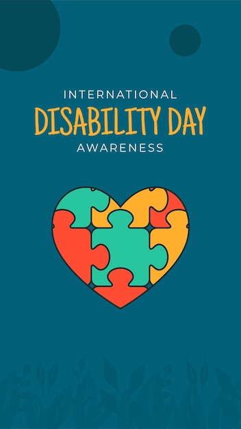 Vibrant Puzzle Heart for International Disability Day | Jiffy Designs
