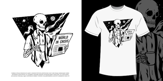 Cosmic Crisis: Skull-Faced Reporter Exposes Galactic Turmoil | Jiffy ...