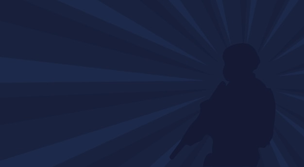 Striking Silhouette on a Radiant Navy Blue Background | Jiffy Designs