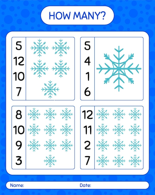 Counting Snowflakes: A Winter Wonderland Activity | Jiffy Designs