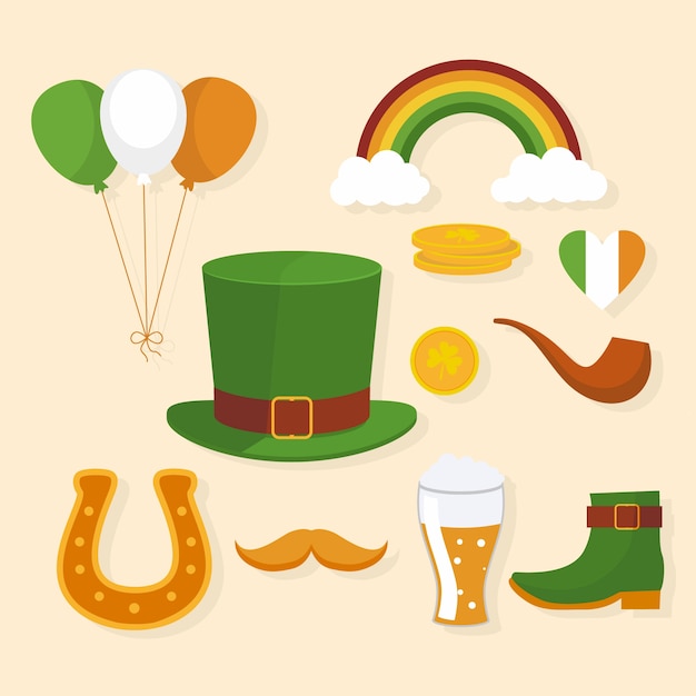 Festive Irish-Inspired Symbols and Elements Collection | Jiffy Designs