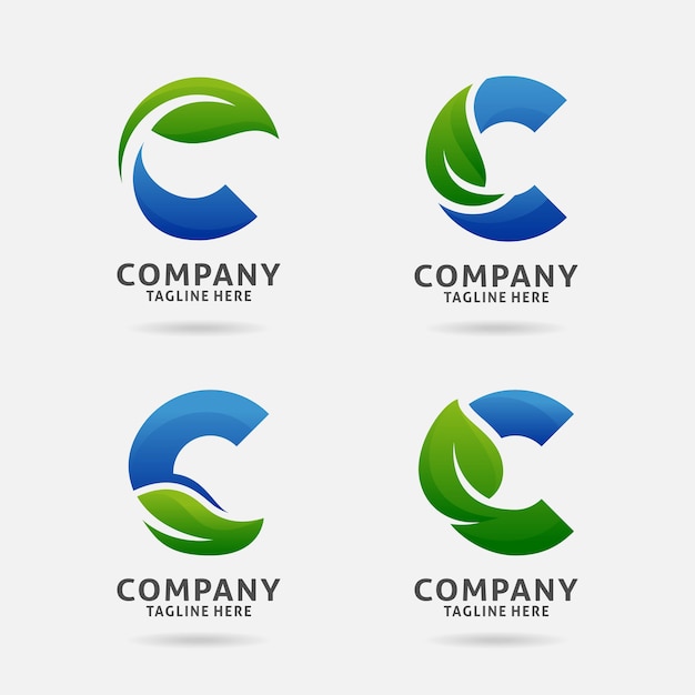 Vibrant Leaf-Inspired Company Logos with Overlapping C Shapes | Jiffy ...